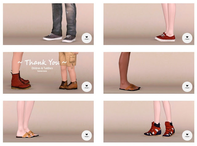 Allt Om Sims: Nedladdningstips: Skor från Pixicat