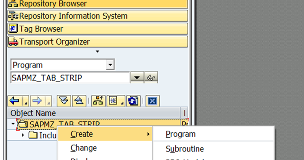 SAP TECH: Tab Strip