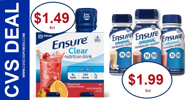 Ensure Nutrition Shakes CVS Deal - 5/12-5/18 | CVS Couponers