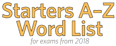 NEW VOCABULARY FOR STARTERS CAMBRIDGE EXAMS 2018 | ENGLISH LANGUAGE ...