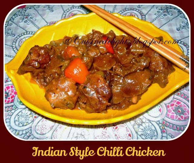 Indian Style Chilli Chicken - Cuisine delights