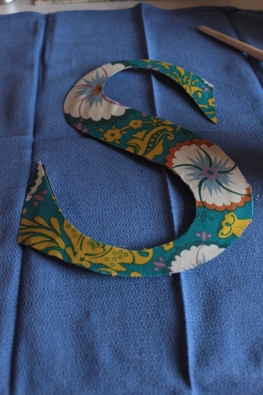 Sew Much Sunshine [to the square inch]: Tutorial: Fabric Covered Letters