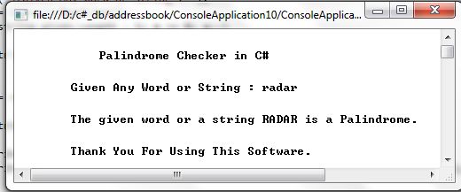Free Programming Source Codes And Computer Programming Tutorials Palindrome Checker In C 