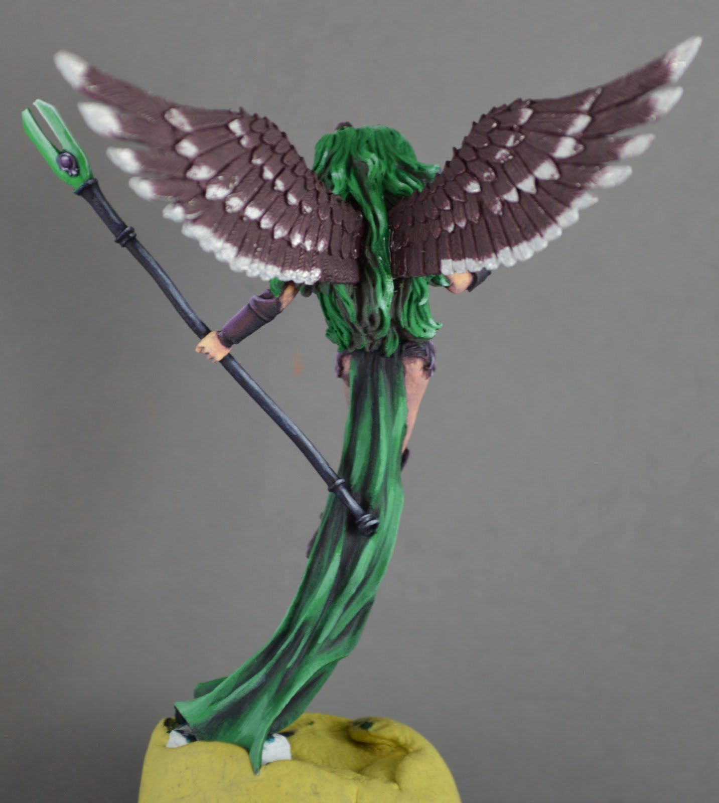 Jen's Mini Painting: Angel: Staff, Wings