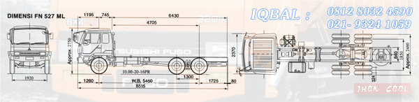 MITSUBISHI FUSO FN 527 ML 220 PS - Dealer MITSUBISHI BEKASI - Cikarang