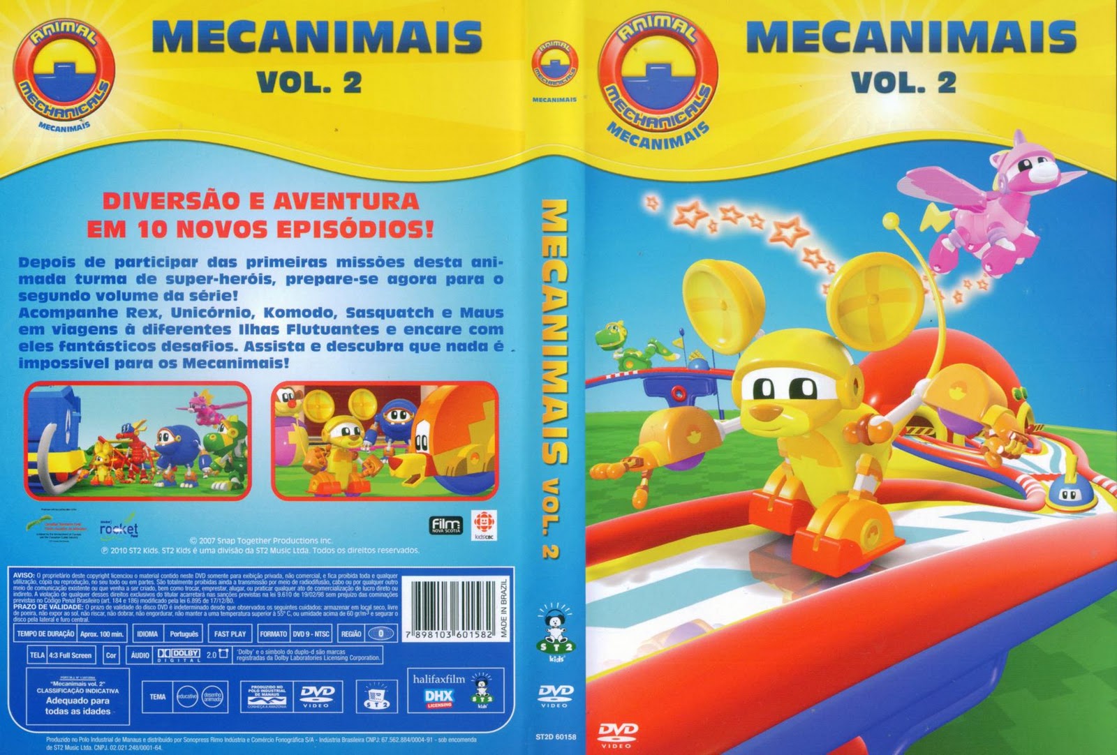 Capas Filmes Animação: Mecanimais - Volume 2