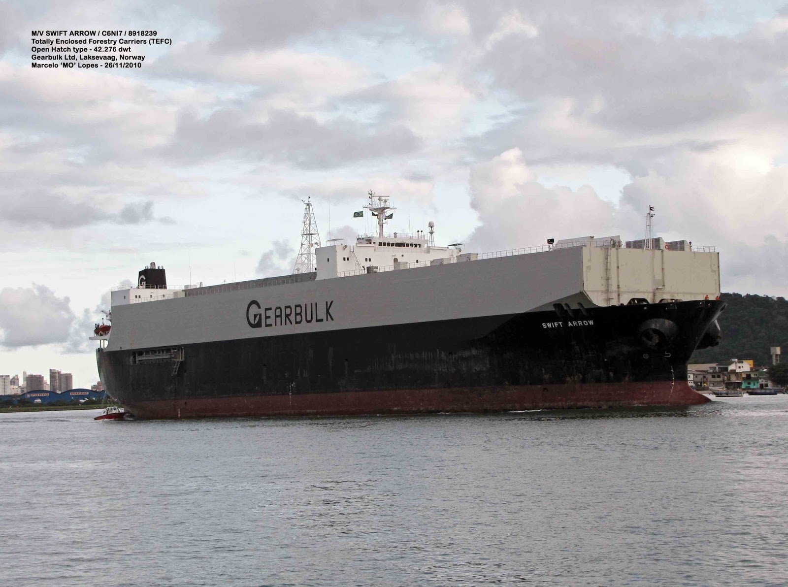 Santos Shiplovers: M/V Swift Arrow / C6NI7 - Descargade bobinas de ...