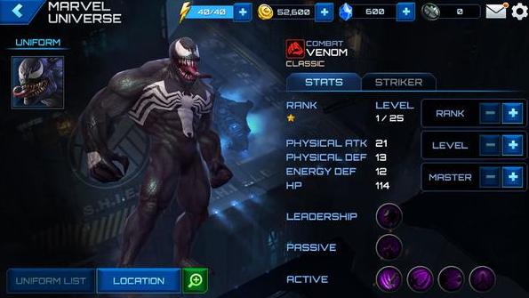 The Venom Site: venom in marvel future fight mobile game