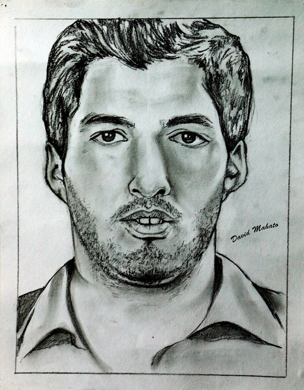 DAVID MAHATO (My Art Gallery): A SKETCH OF LUIS SUAREZ