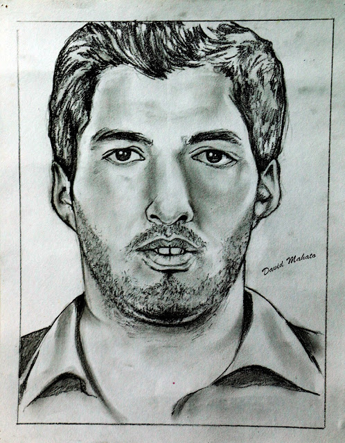 DAVID MAHATO (My Art Gallery): A SKETCH OF LUIS SUAREZ