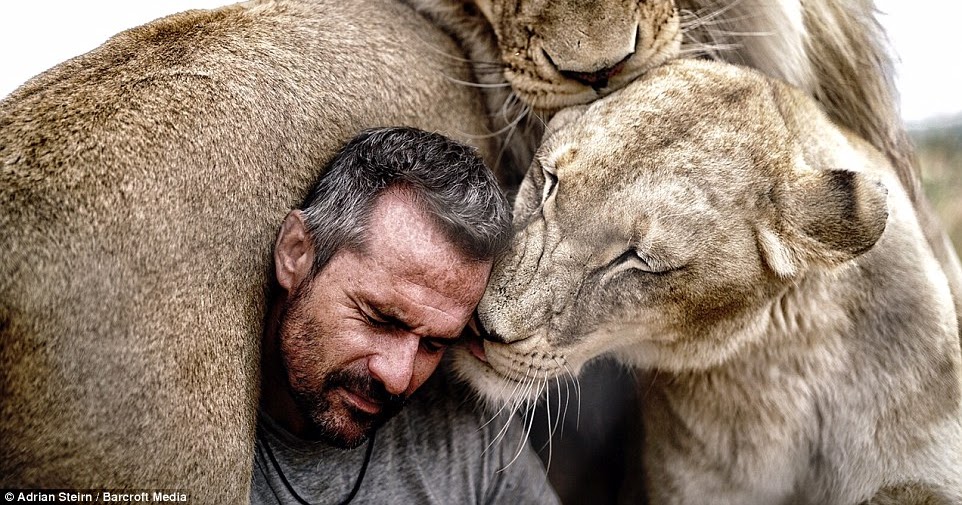 White Wolf : Incredible pictures show the bond between a man and his ...