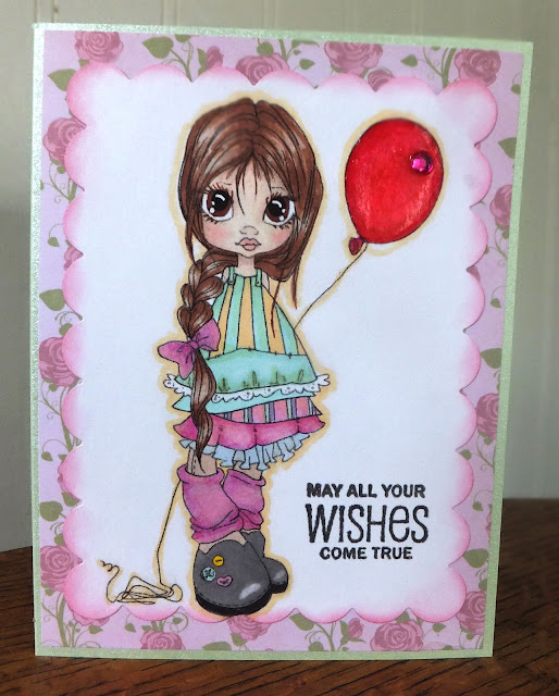 Paper Panacea: Girly birthday card...