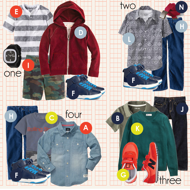 Back to School for Boys in 15 Items