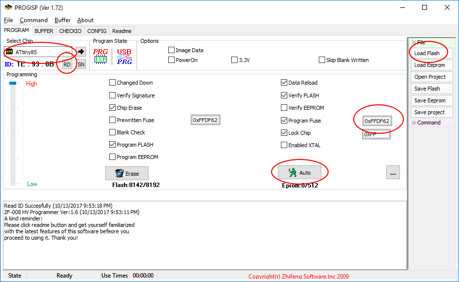 Flashing ATtiny85 with USBasp and Making a PWM Generator ~ Dror Gluska