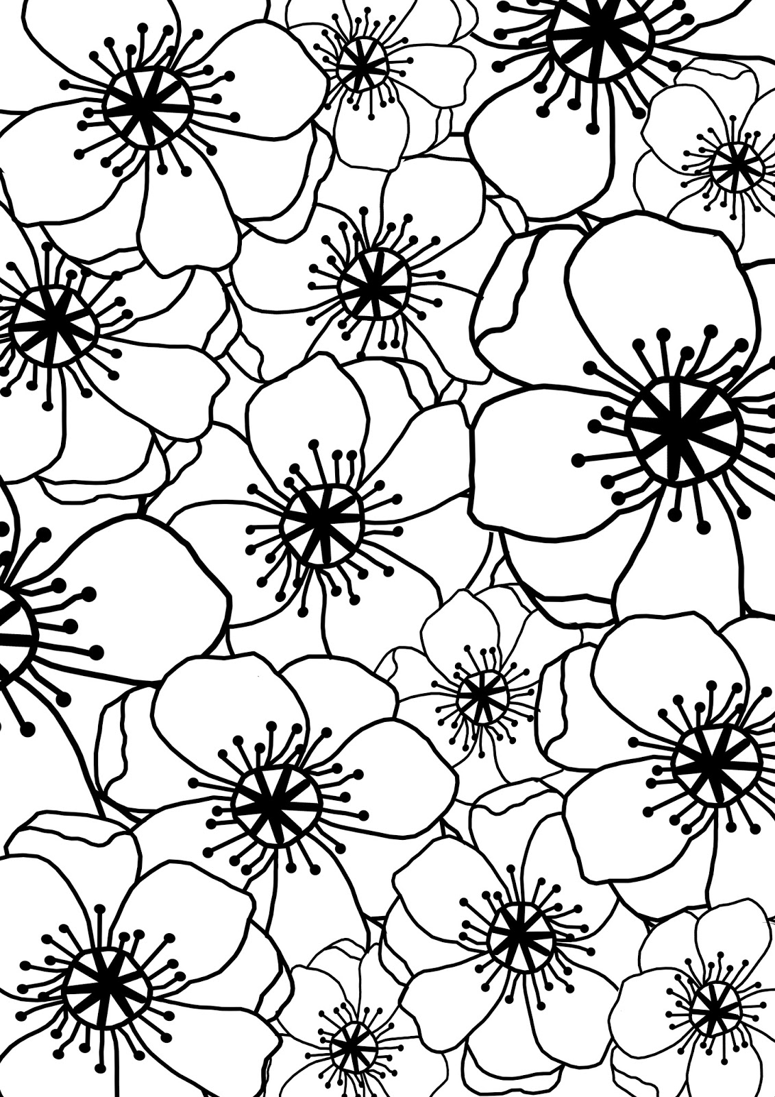 Lydia Grace : Free Poppy Colouring Book Page Printable