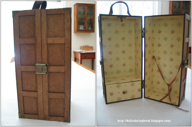 Decoupage A Doll's Storage Trunk | The Doll Coloring Book