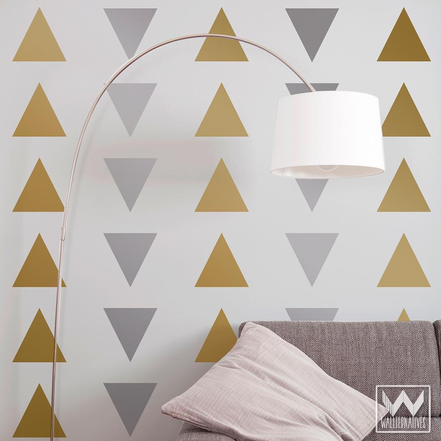 ADESIVO GEOMÉTRICO TRIÂNGULOS | Cole e Renove