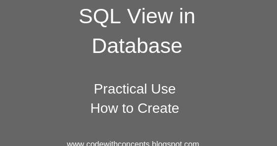 What Is Sql View In Database Learn Computer Programming With Concepts 