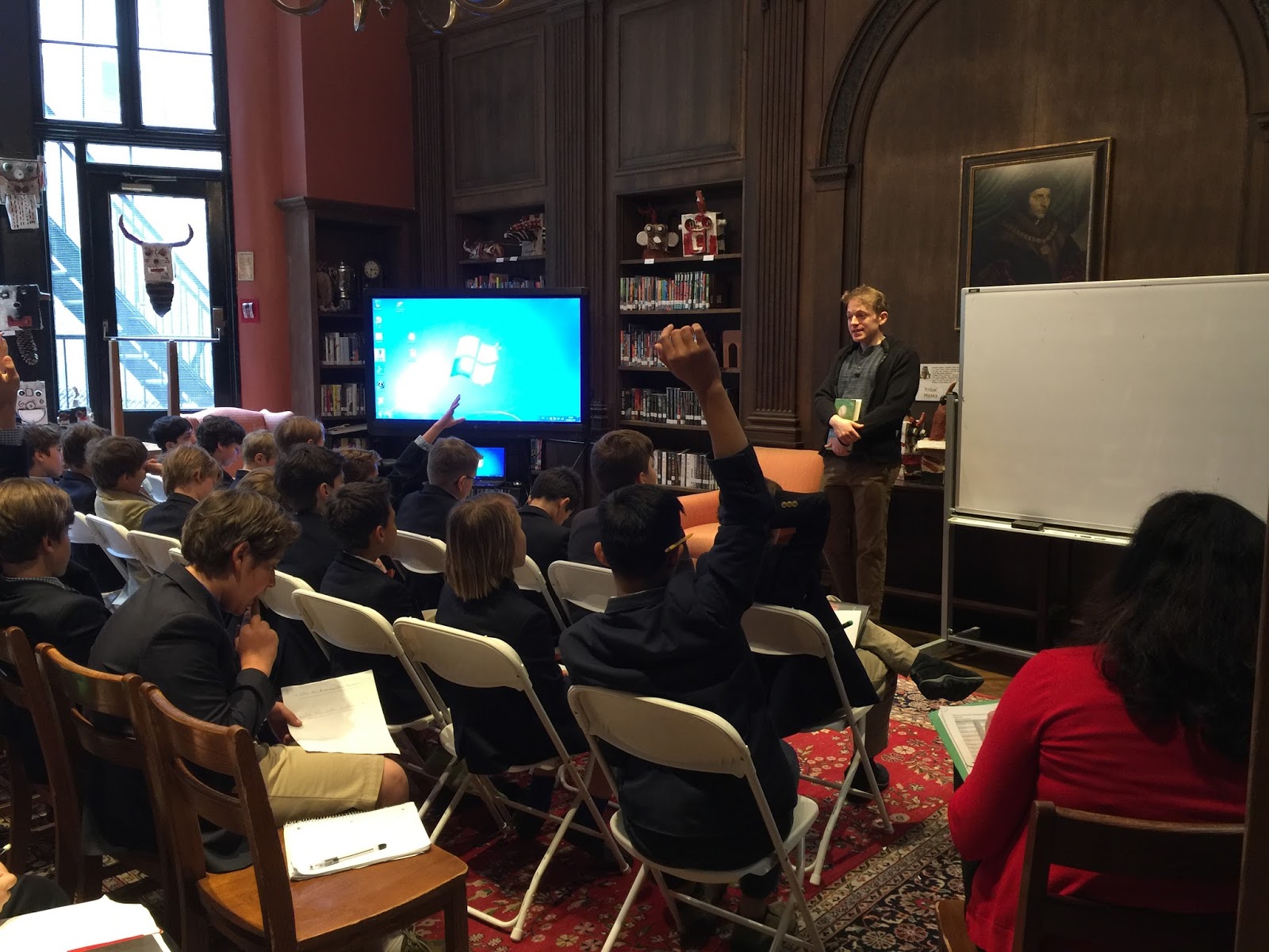 Alum Author Ben Lindbergh '01 Speaks to Boys About Baseball Statistics