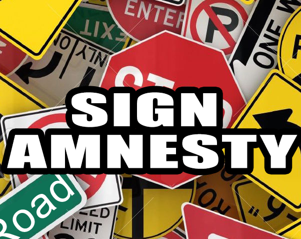 The Press Online: Stolen road sign amnesty in September