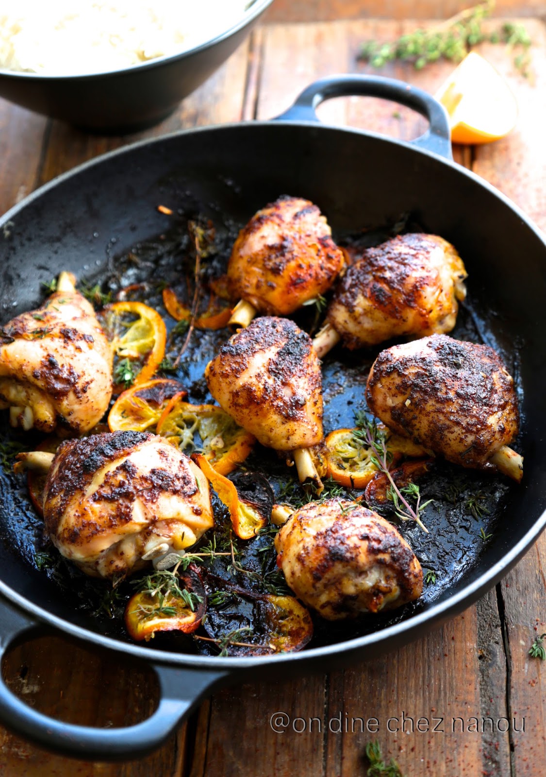 Poulet grillé au sumac et au citron | On dine chez Nanou