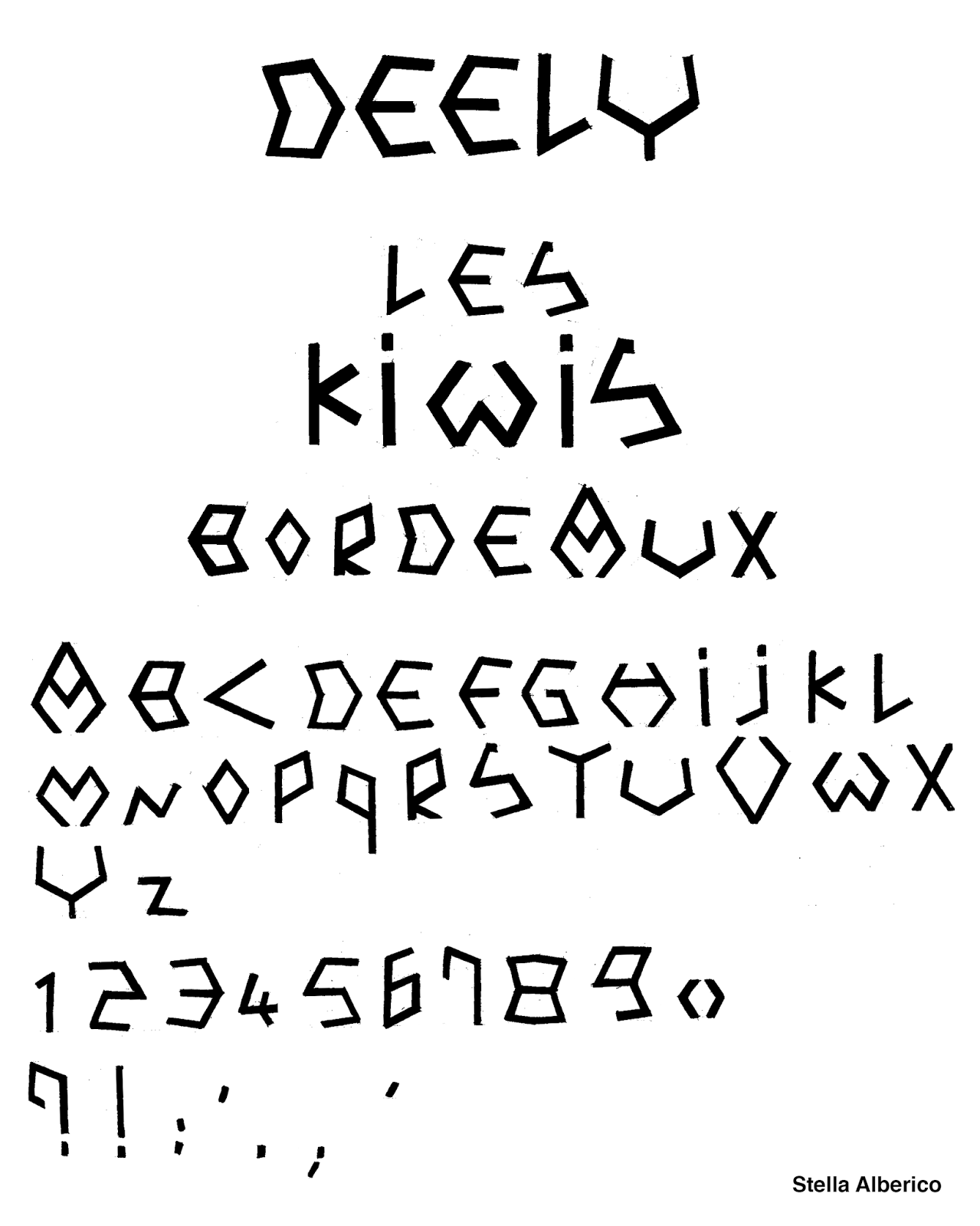 la salle 100: Typo-Module - Premières recherches