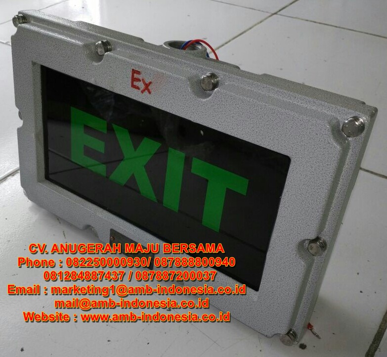 Explosion Proof Equipment Lighting Jakarta: Lampu Emergency Exit Lamp ...