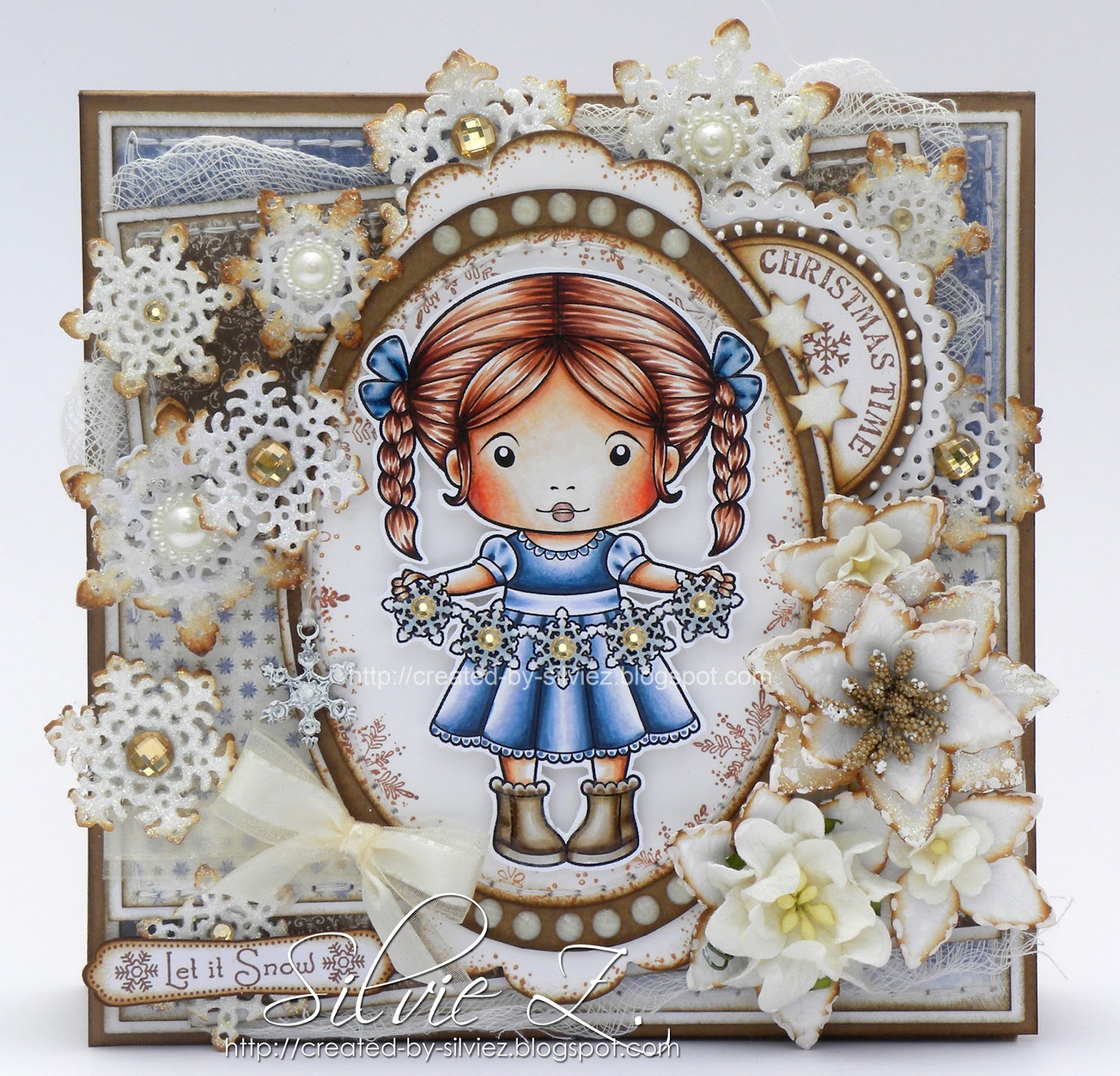 Created-By-Silvie-Z.: La-La Land Crafts - SNOWFLAKE GARLAND MARCI ♥♥