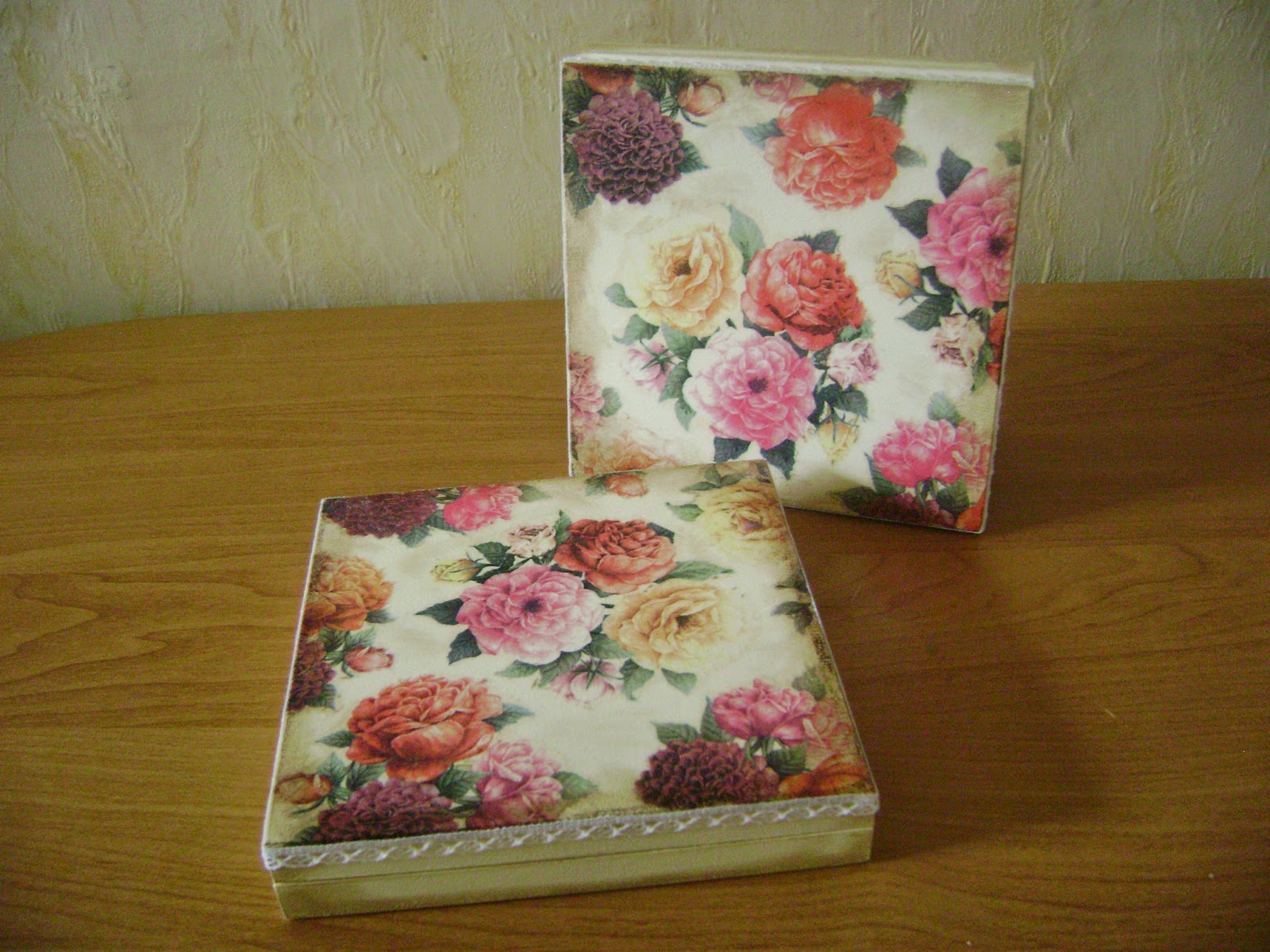 Dekupāžas darbnīca: Jaunums - plakanās kastītes! (pasūt.)