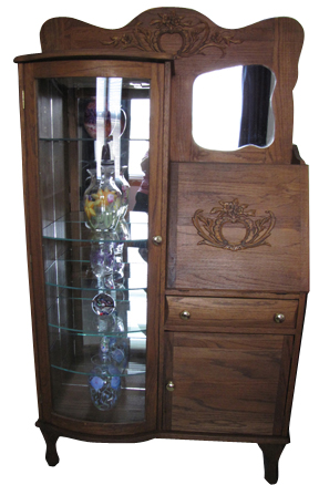 Finale Furniture Restoration Services, LLC: Curio Cabinet/Desk