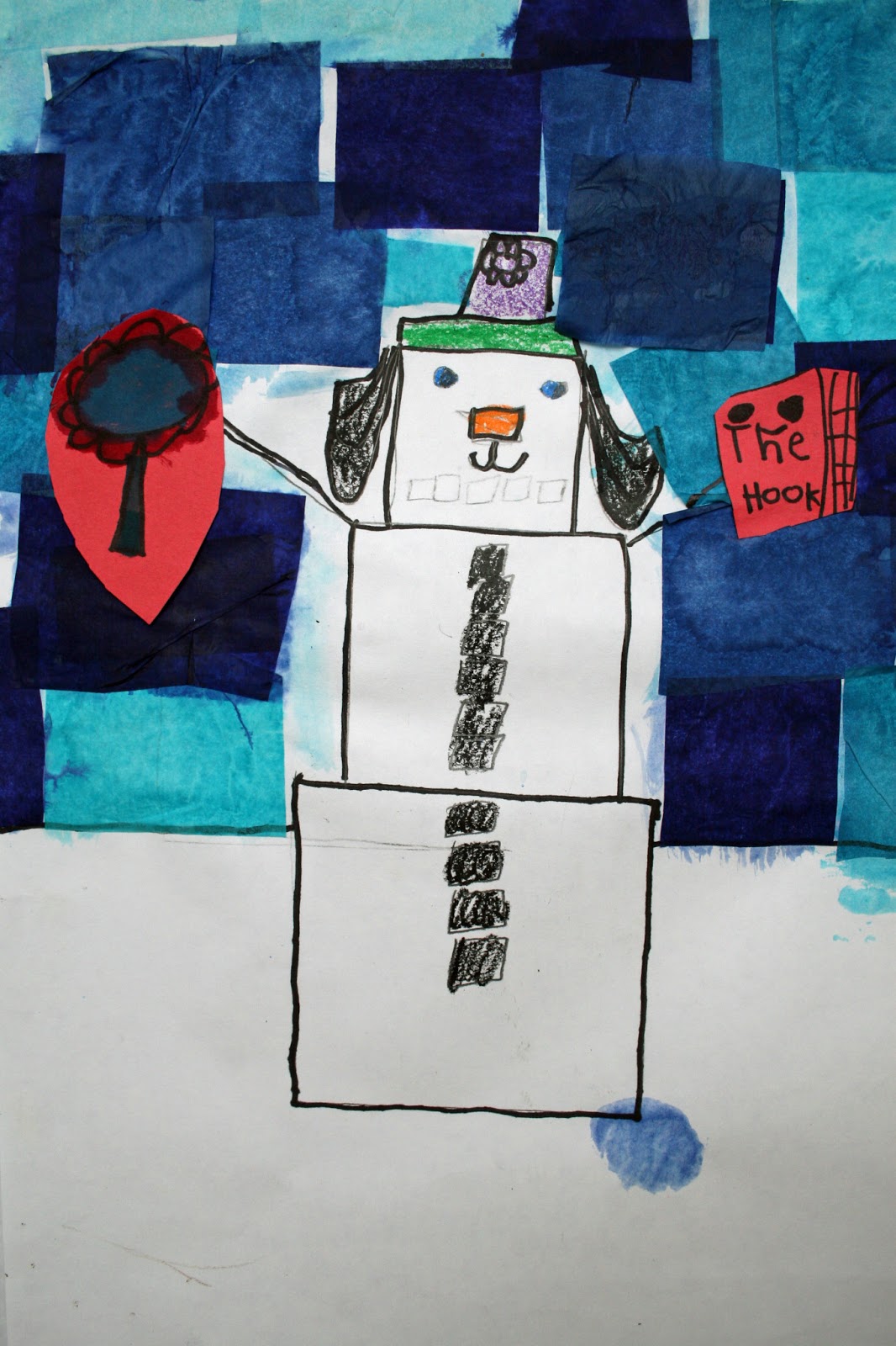 Salem Hyde Artroom : Picasso Snowman Collage
