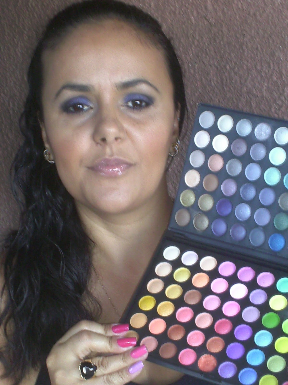 Espelho do Glamour Makeup: Resenha/Swatches da Paleta 120 Cores A lá da ...