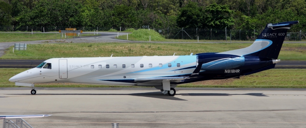 Far North Queensland Skies: HR INV LLC Embraer Legacy N818HR