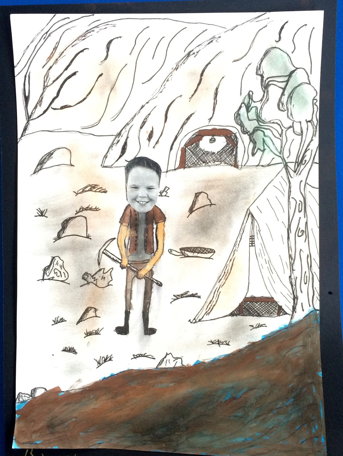 Art with Mrs Baker: Grade 5 Gold Rush Artworks