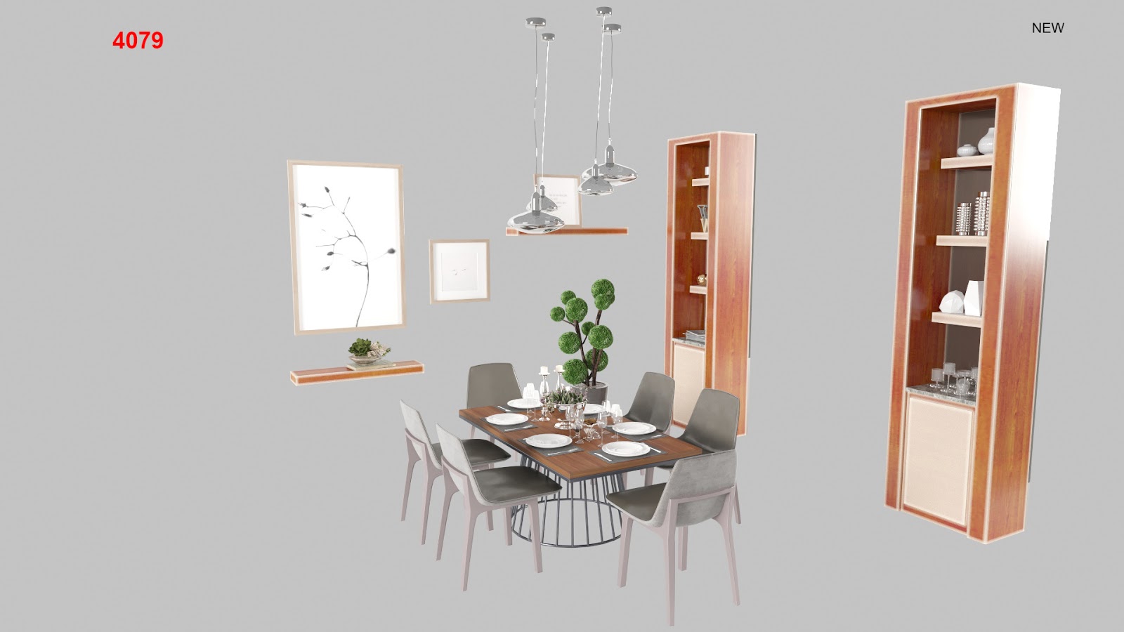 templates 3D: Kitchen & Dining