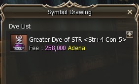 Guías Lineage 2 (by Kimi): Dyes STR, DEX, CON, MEN, WIT, INT