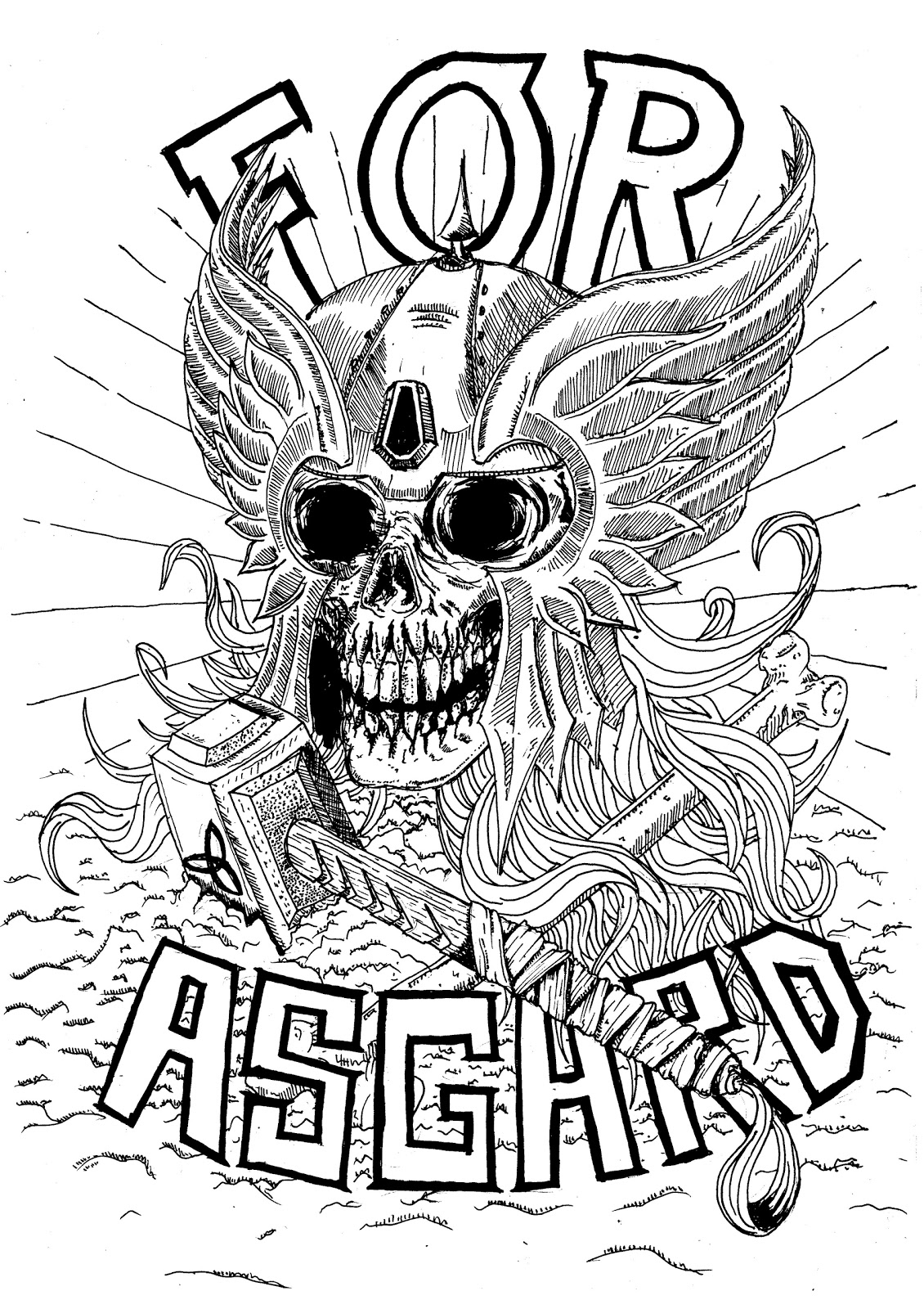 Mercer Draws Things(What A Waste Of Gravity): For Asgard - Work In Progress