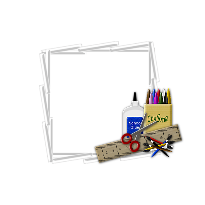 Creative Addictions Attitude: Back 2 School Cluster Frames