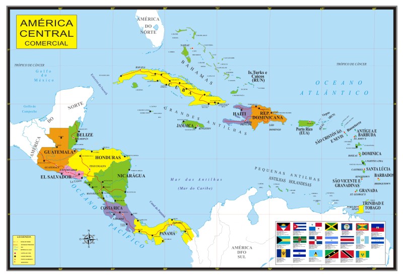 Map Of Central America