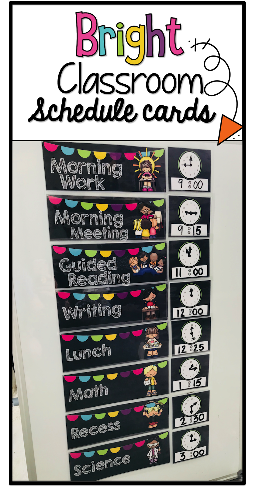 .: Classroom Schedule Cards