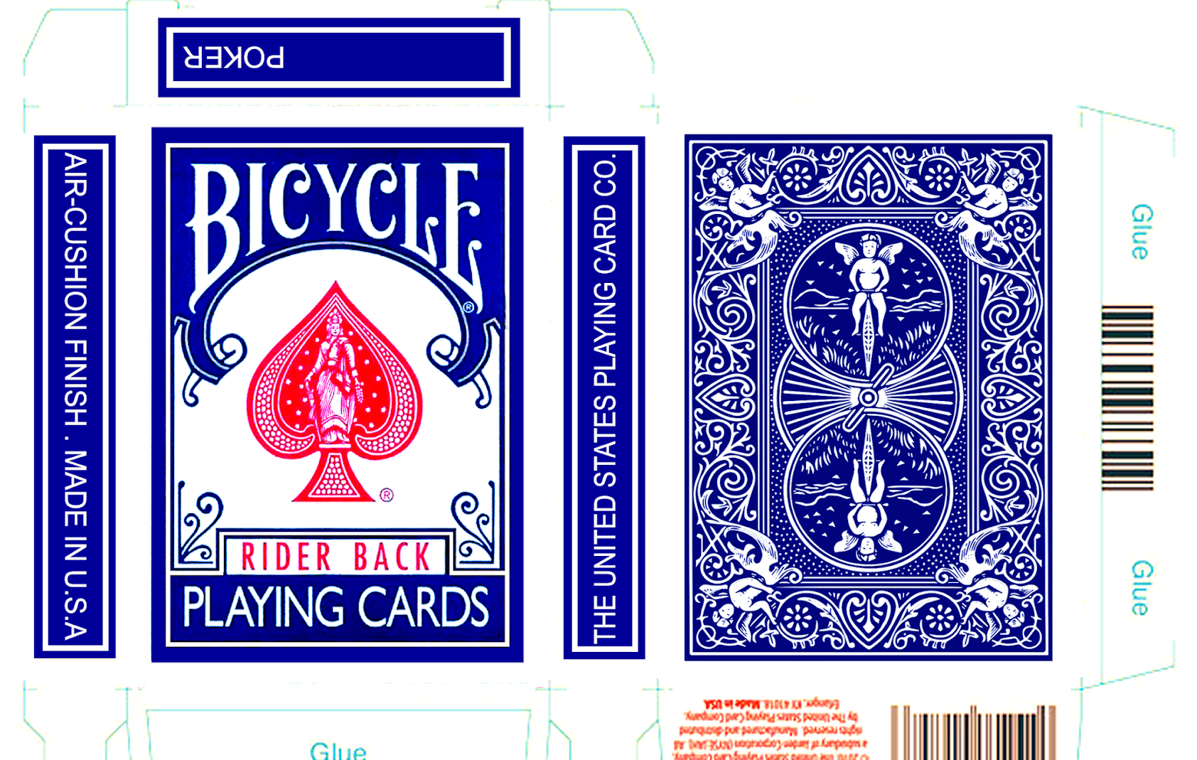 Bicycle Playing Card Box Template