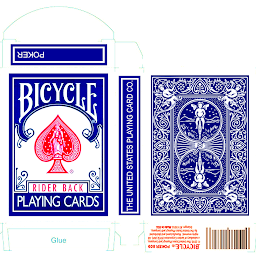 Bicycle Playing Card Box Template