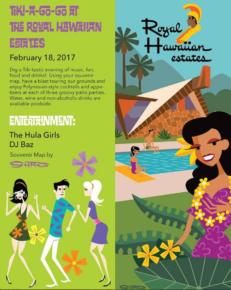 THE HULA GIRLS: Saturday Night in Palm Springs with Shag!