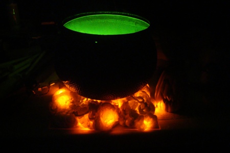 Lost in Schlock: How to Create Fake Hot Glowing Coals With Christmas Lights
