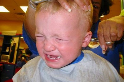 Blogging: Cutting Hair. Crying. Baby's Trauma