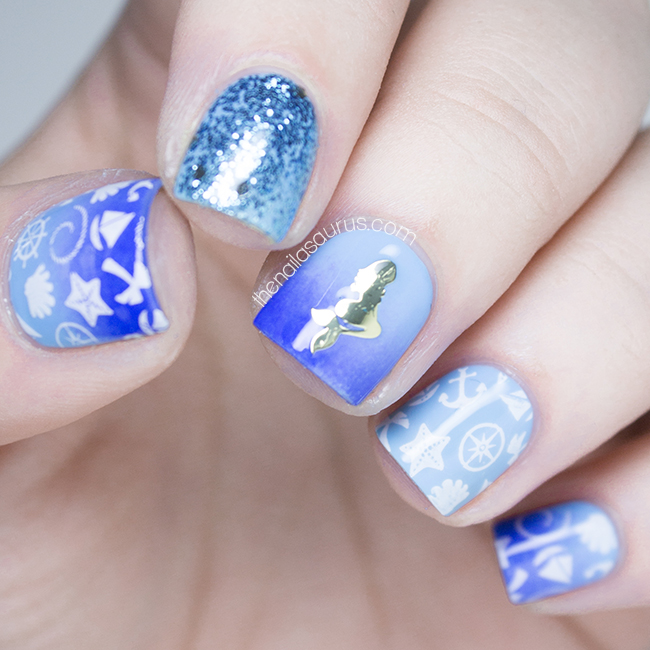 The Nailasaurus | UK Nail Art Blog - Snippet: Mermaid Blues - The ...