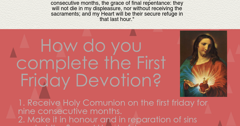 First Friday Devotion - Go to Mary Blog
