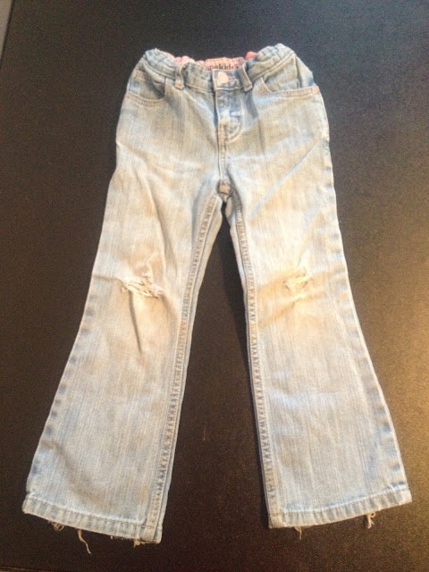 Redneck Soccer Mom: trash to fabulous - junk jeans to cute skirt