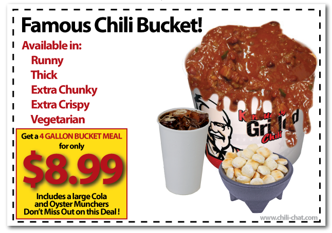 Chili Chat: KFC Unveils New Chili Bucket - Puts Double Down to Shame.