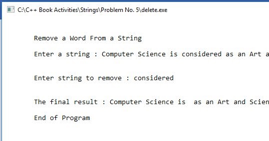 Free Programming Source Codes And Computer Programming Tutorials Remove A Word From A String In C